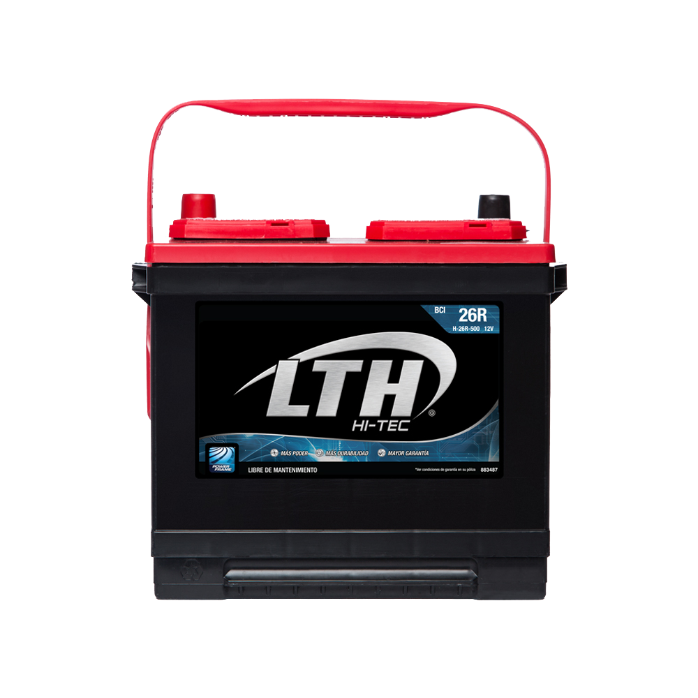 BATERIA AUTOMOTRIZ LTH HITEC BCI H-26R-500 12 V 500 CCA - Super Baterias